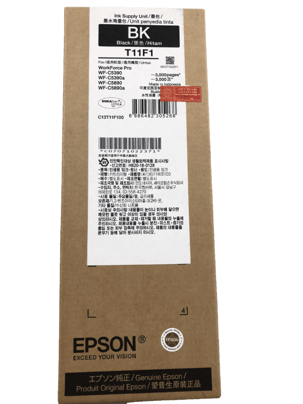 C13T11F100-BK Mực In Màu Đen Chính Hãng Epson Dành Cho Máy Workforcepro ...